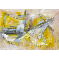 Blue and Saffron 3 Painting